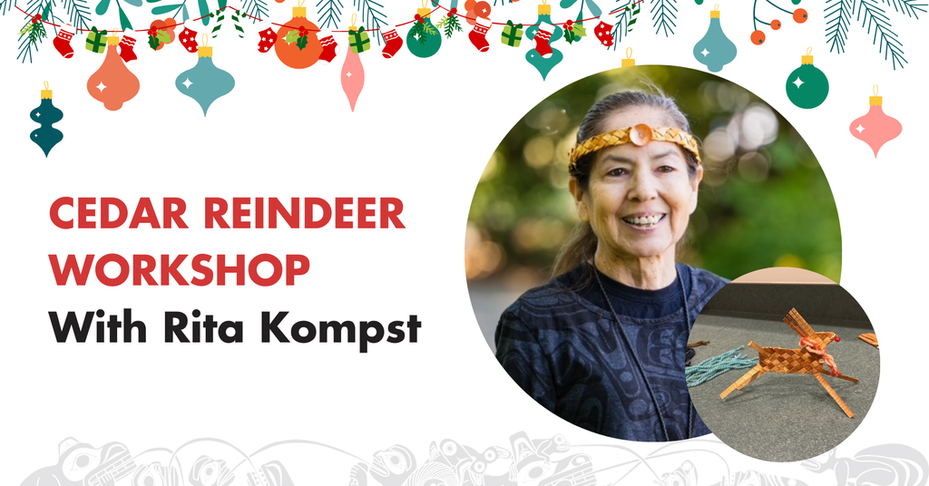 Cedar Reindeer Workshop with Rita Kompst I Bill Reid Gallery